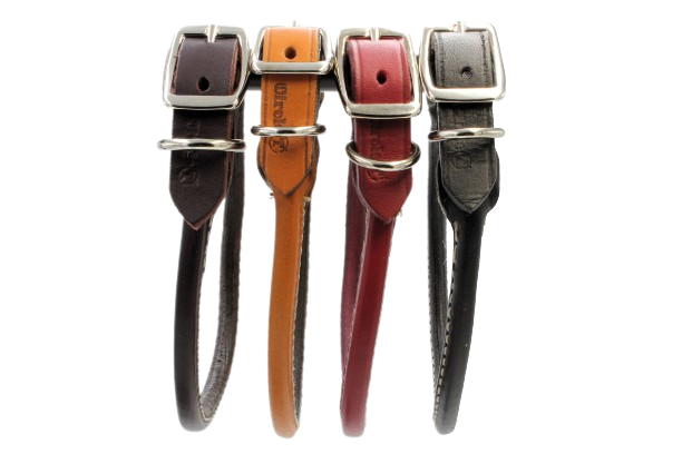Circle T Rolled Leather Collars | Pro-Mohs Canine Supply
