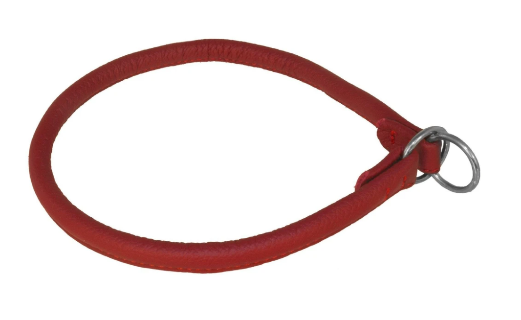Dogline Soft Leather Rolled Slip Collars | Pro-Mohs Canine Supply